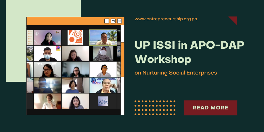 UP ISSI in APO-DAP Workshop on Nurturing Social Enterprises | Institute ...