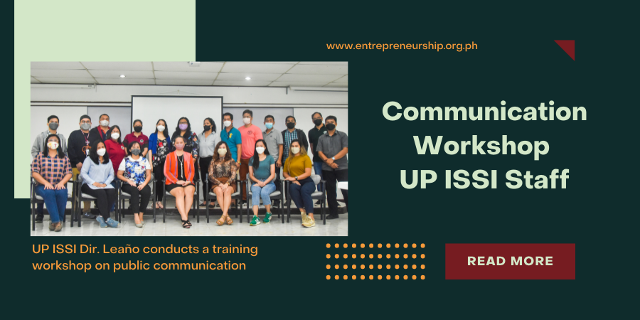 UP ISSI Dir. Leaño conducts a training workshop on public communication ...
