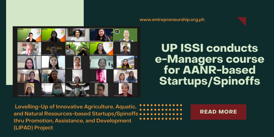 UP ISSI conducts e-Managers Course for AANR-based Startups/Spinoffs ...