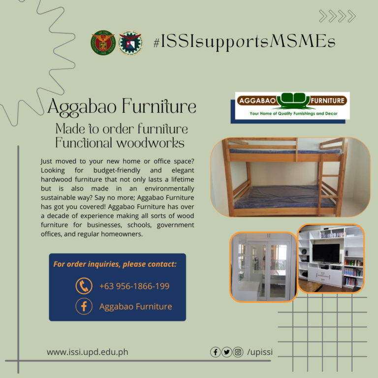 Showcasing MSMEs: Aggabao Furniture | Institute for Small-Scale Industries