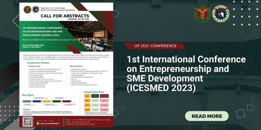 ICESMED 2023 | Institute for Small-Scale Industries