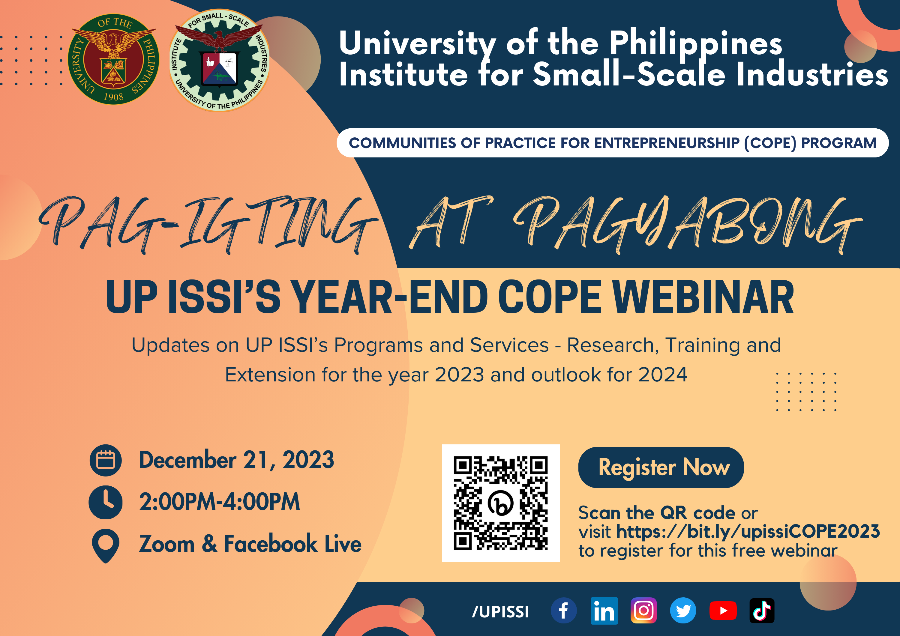 Pag-igting at Pagyabong : ISSI's Year-end COPE Webinar | Institute for ...