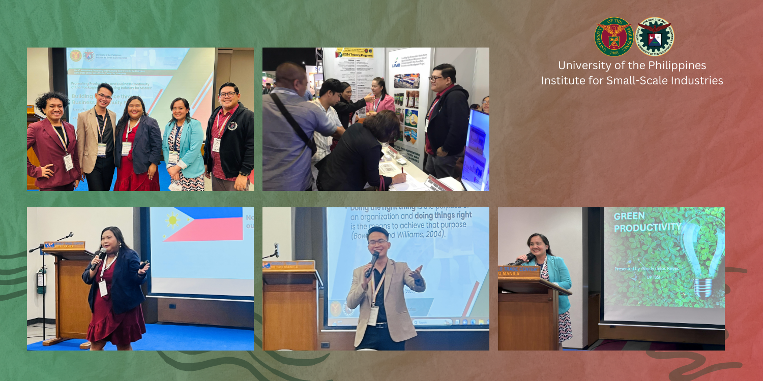 UP ISSI partakes in ProPak Ph 2024 | Institute for Small-Scale Industries